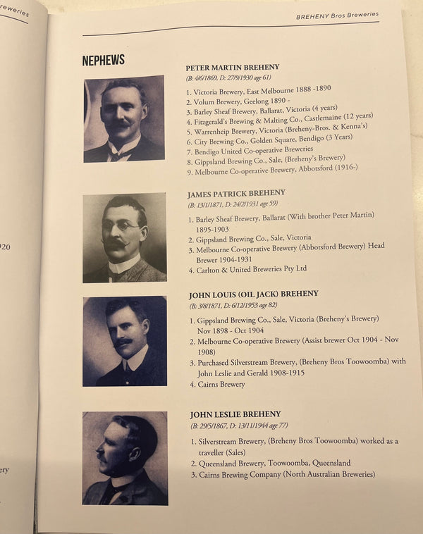 Breheny Brothers Breweries Book – Breheny Bros Brewery